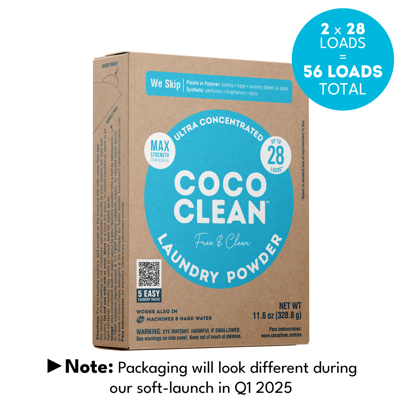 Laundry Powder Max - Free & Clear – Coco Clean
