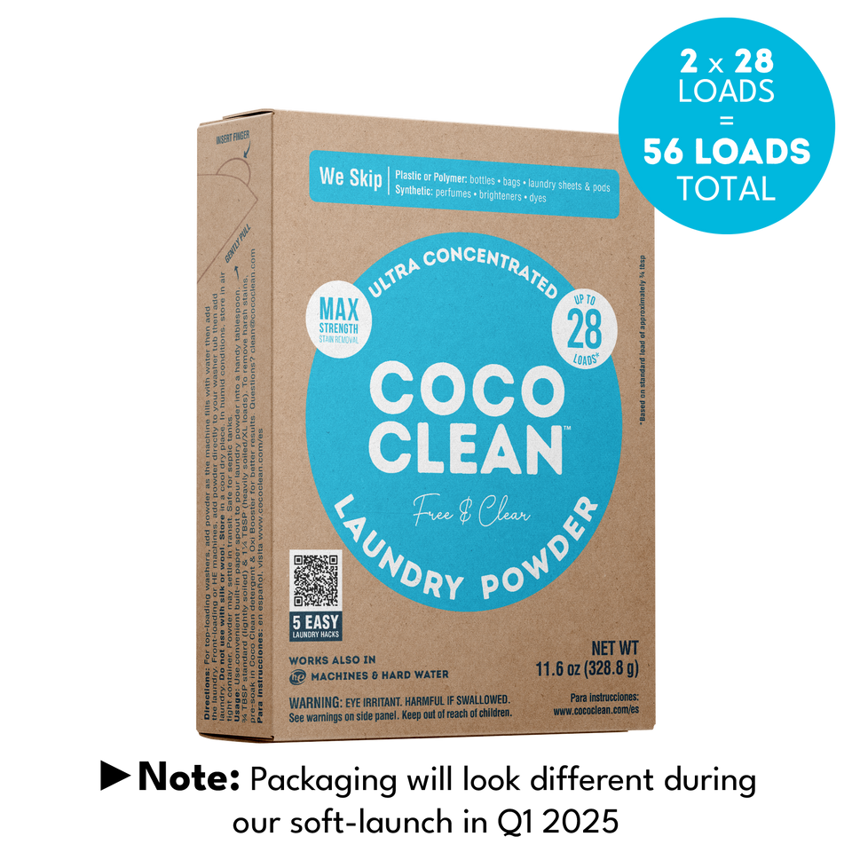Coco Clean - Biodegradable Plastic-Free Laundry Powder